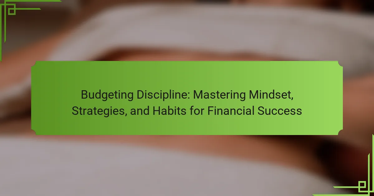 Mastering Budgeting Discipline: Strategies & Habits for Success